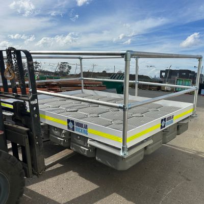 Portable Floating Work Platforms | Modular Docking Melbourne Boat Hire